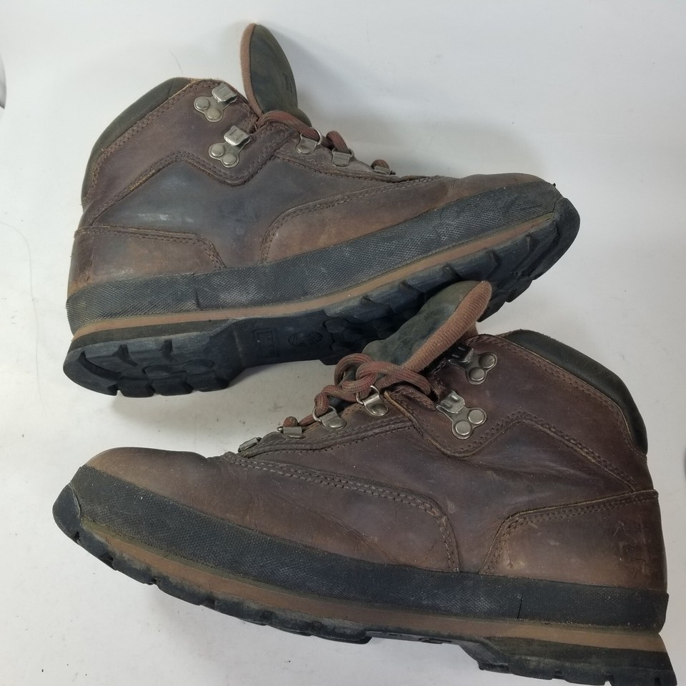 Vintage Timberland™ Brown Euro-Hiker Leather Boots ~ 95100 Men Sz 10.5 ...