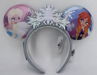 2024 Loungefly Anna Elsa Disney Minnie Ears Frozen Headband Snowflake ...