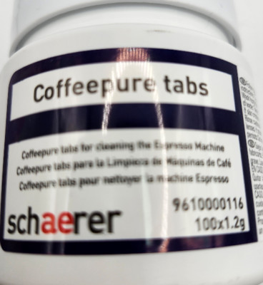 BRAND NEW SEALED AUTEHNTIC SCHAERER COFFEEPURE CLEANING TABLETS - 100 ...