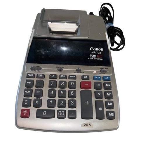 Canon MP11DX Heavy Duty Desktop Printing Calculator | eBay