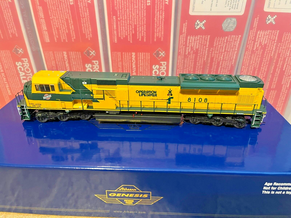 Athearn Genesis HO Scale Chicago & North Western C&NW SD80MAC with DCC ...