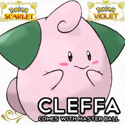 Shiny Cleffa 6IV Lv. 1 Modest Nature Pokemon Scarlet Violet SV | eBay
