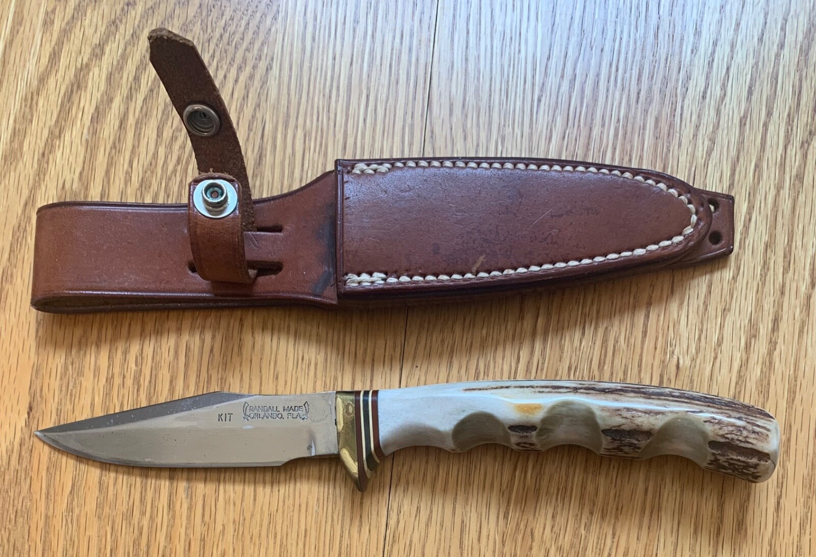 AWESOME RANDALL KIT STAG KNIFE W/ JOHNSON SHEATH RARE | eBay