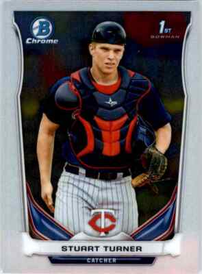 2014 Bowman Chrome #BCP84 Stuart Turner Minnesota Twins Baseball Card ...