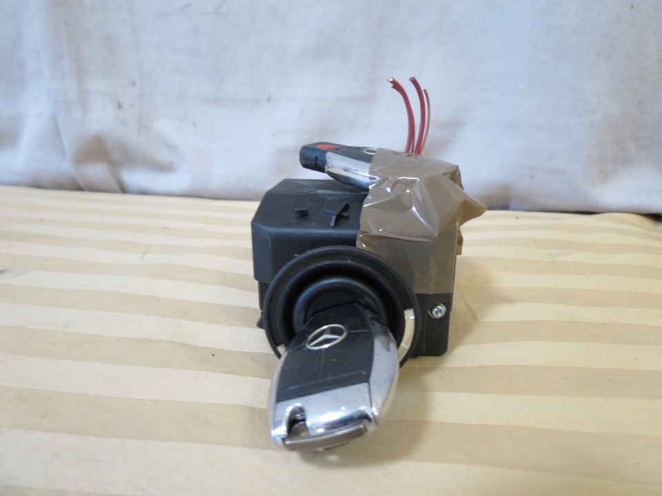 03-08 Mercedes E CLS SLK Ignition Start Switch 2 KEYS Key Fob Remote ...