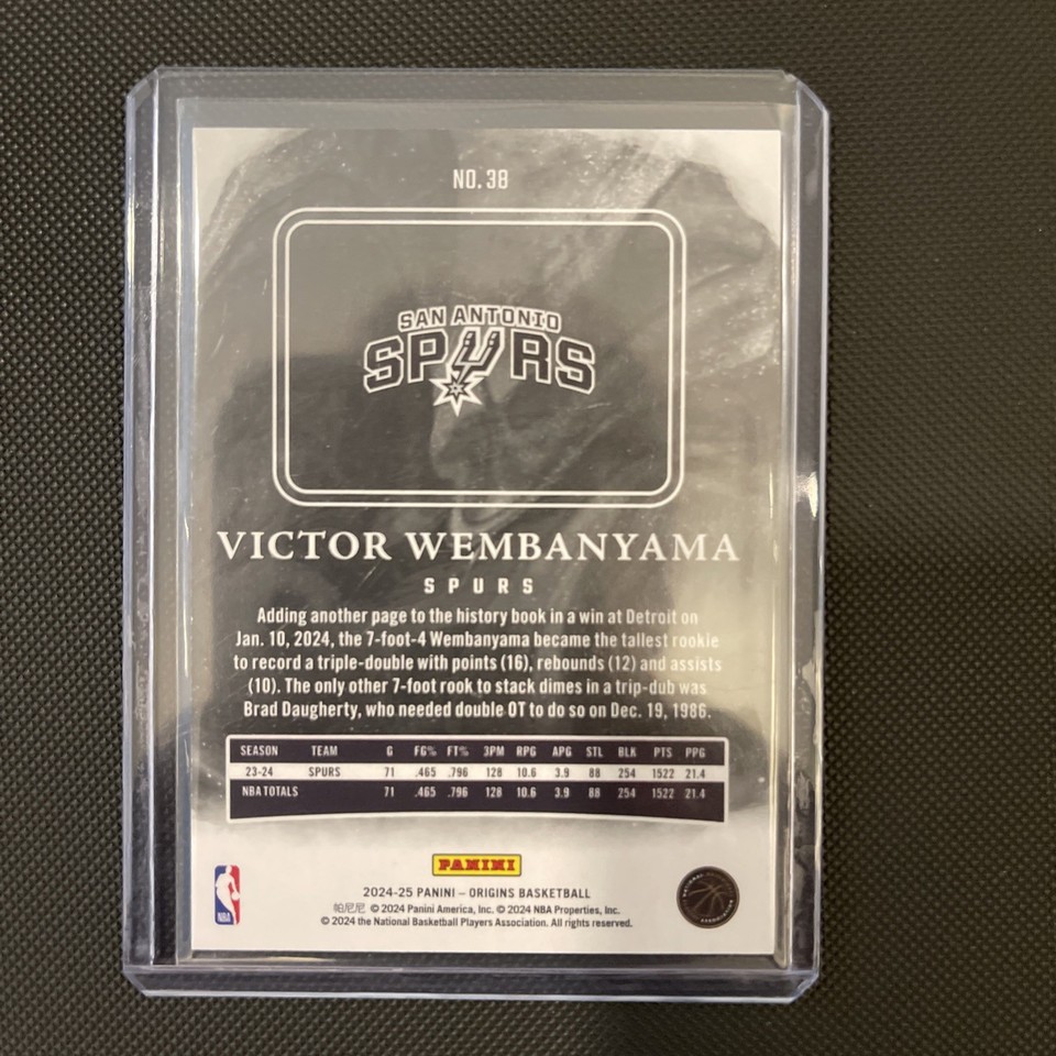 2024 PANINI ORIGINS BASE #38 VICTOR WEMBANYAMA | eBay