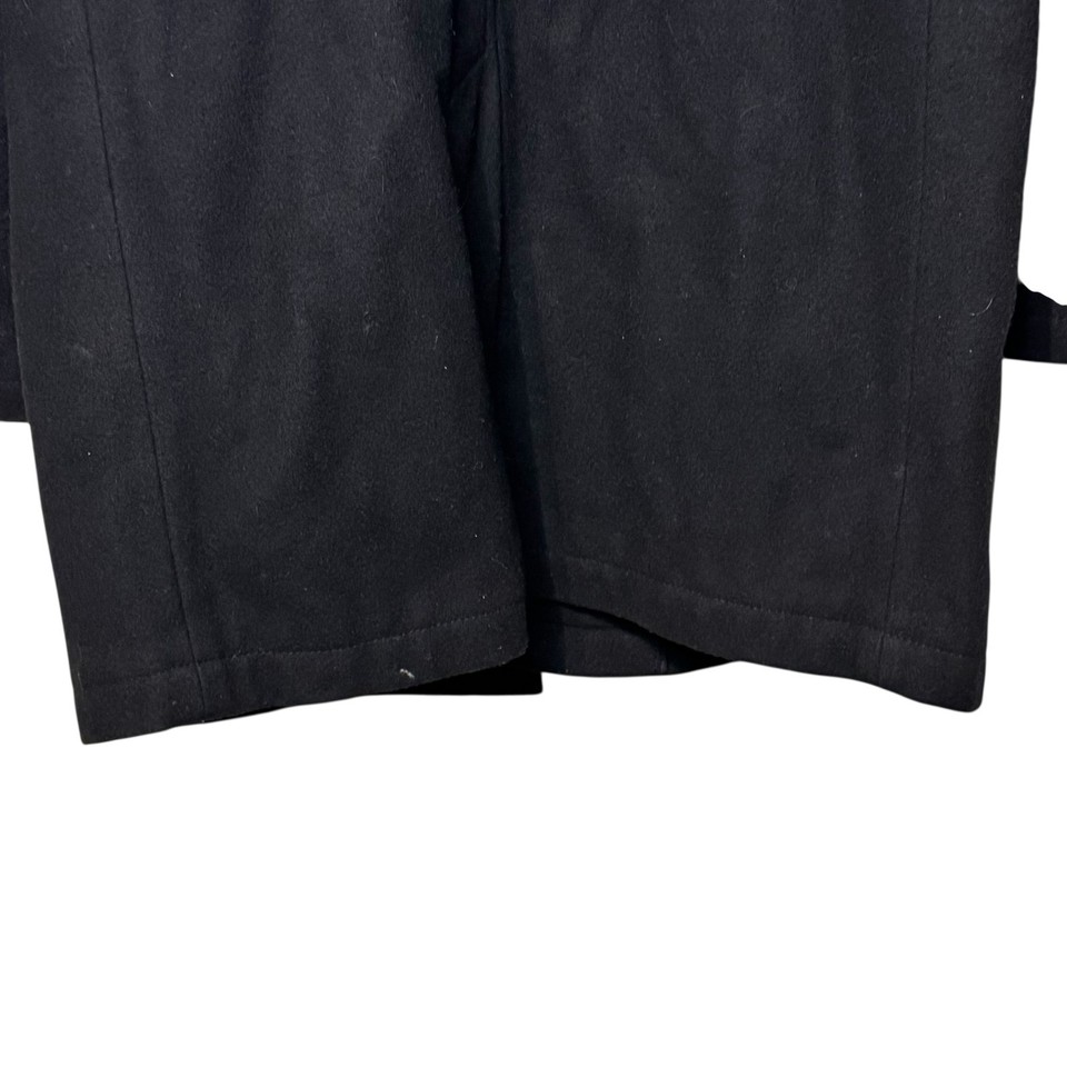 Gap Men Jacket Lined Wool Blend Winter Overcoat Full Zip Faux Pocket ...