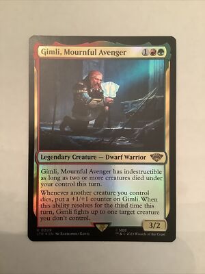 MTG LOTR: Gimli, Mournful Avenger (Legendary Creature) Regular Rare ...
