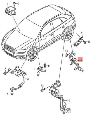Genuine Level Sensor With Poles Left Rear VW AUDI CC 3C0941309B | eBay