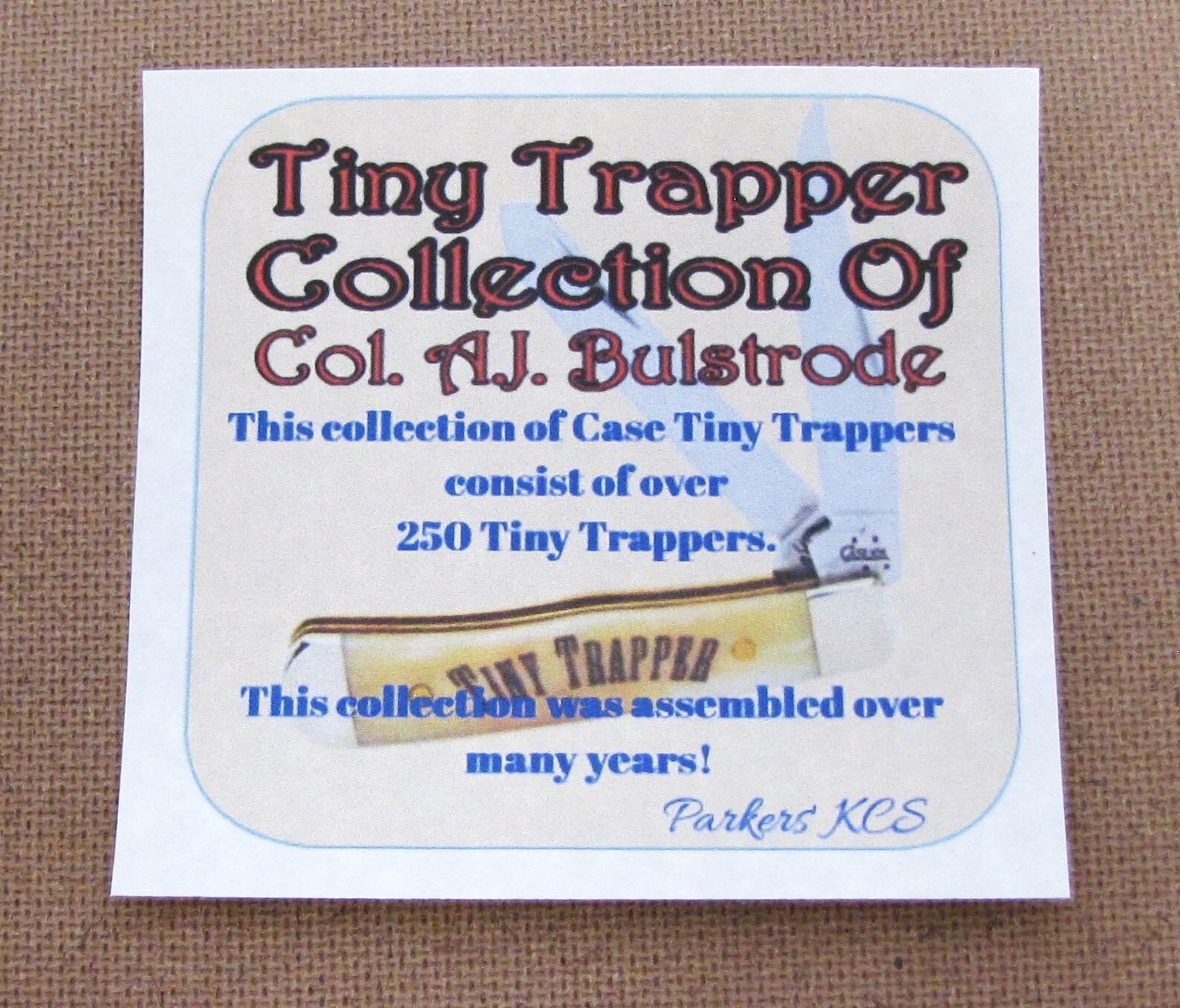 Case XX Tiny Trapper Knife 2004 SFO PAINTED DESERT ADOBE SUN 1 Of 500 ...