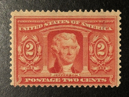 US STAMP SCOTT #324 THOMAS JEFFERSON RED MNH OG 1904 SEE IMAGES!! | eBay