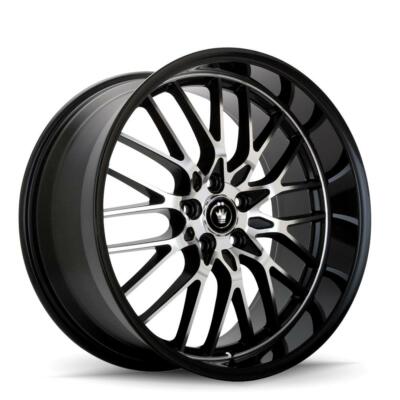16 inch 16x7 Konig 16MB LACE Black Machined wheels rims 5x110 +40 | eBay