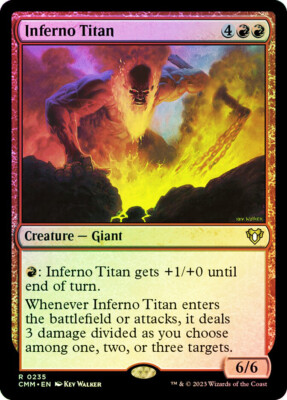 MTG FOIL Inferno Titan - Commander Masters #235 | eBay