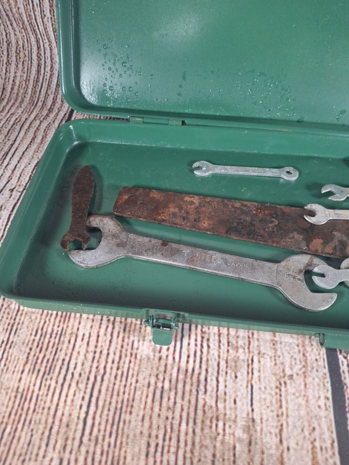 Lot Of Wrenches With Green Metal Carry Case | eBay