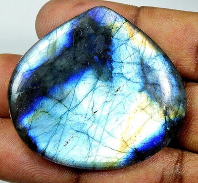 Labradorite naturale multi blu flash pera cabochon pietra preziosa ...
