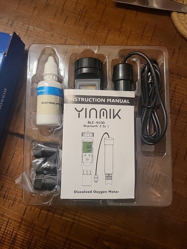 Dissolved Oxygen Meter with Bluetooth, Dissolved Oxygen Test Kit with ...