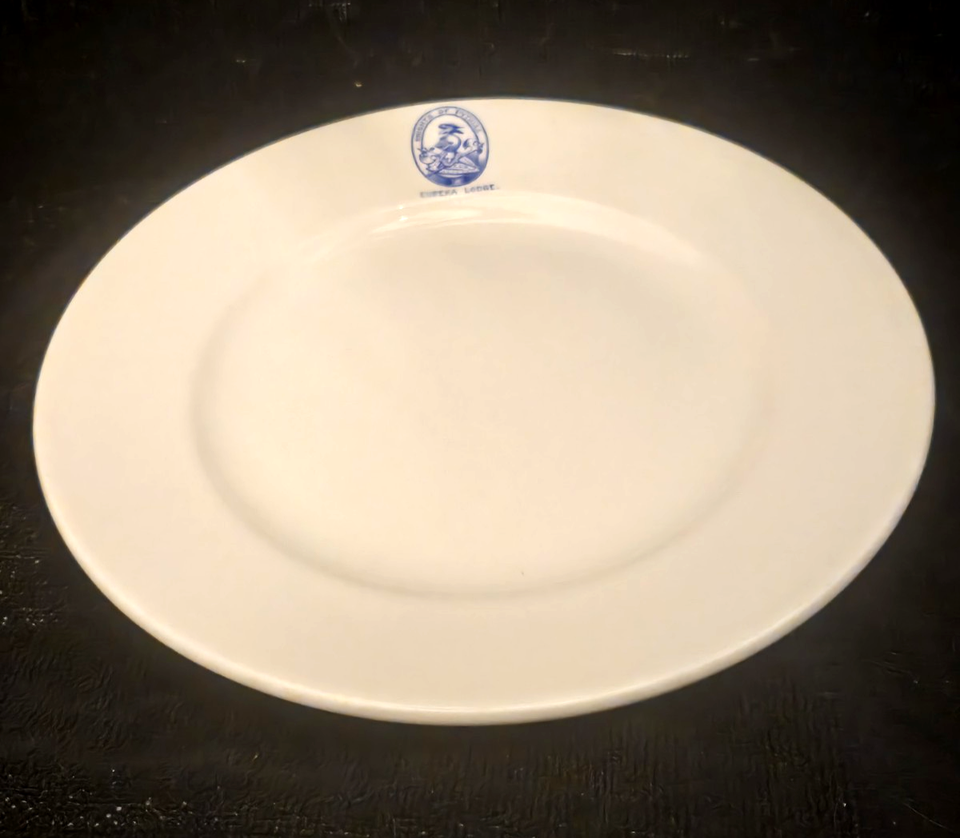 OLD KNIGHTS OF PYTHIAS F.O.B. EUREKA LODGE SOUVENIR CHINA PLATE K.T.&K ...