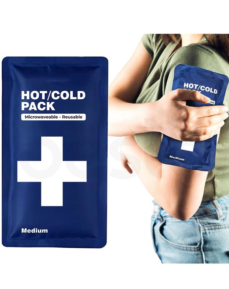 Reusable Hot Cold Ice Gel Pack Pad Back Pain Relief Muscle Injuries ...