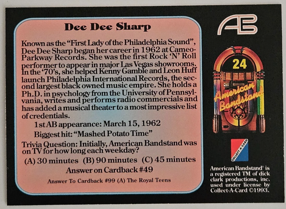 1993 AMERICAN BANDSTAND COLLECT A CARD - U - PICK 1-100 | eBay