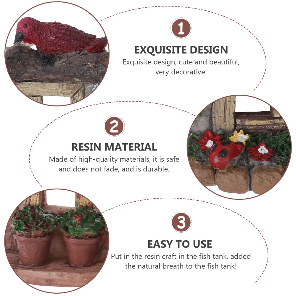 4PCS Micro Landscape Decorations Bookshelf Figurine Gifts Terrarium ...