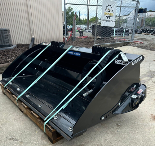 72" Hydra Bucket Power Harley Rake Bucket Soil Conditioner For Skid ...