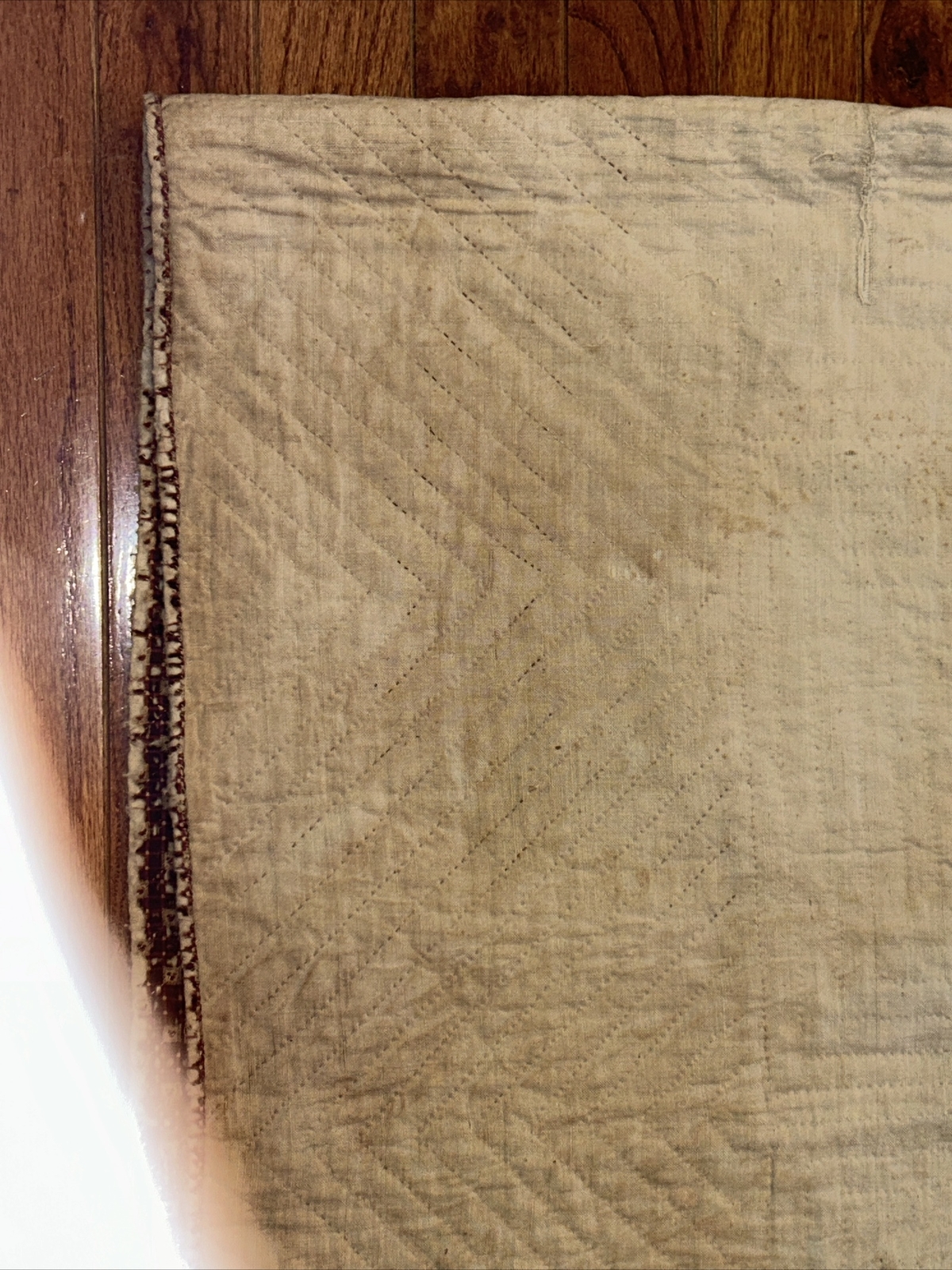 Huge Early Hand Stitched Quilted Antique 1800’s Quilt Bittersweet Earth ...