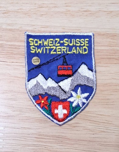 SWISS VTG PATCHES ALPS SKI SKIING CLIMBING RESORT TRAVEL MOUNTAIN BADGE ...