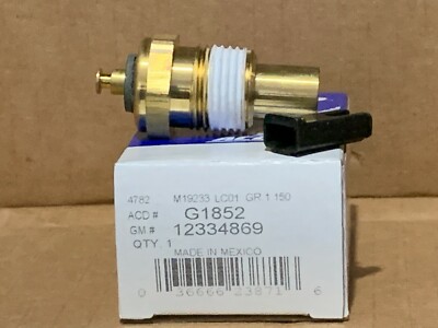 New Genuine AC Delco Temperature Sender G1852 12334869 Fits various GM ...