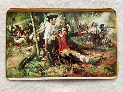 General Herkimer at Oriskany, painting by Frederick Yohn Vintage ...