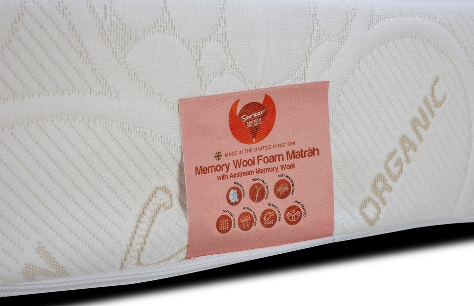 MEMORY WOOL FOAM MATRAH SAREER REFLEX FOAM MATTRESS 2FT6 3FT 4FT 4FT6 ...