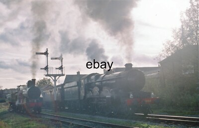 35mm Railway Slide- Steam Loco 52322 & 5080 @ Ramsbottom | eBay UK