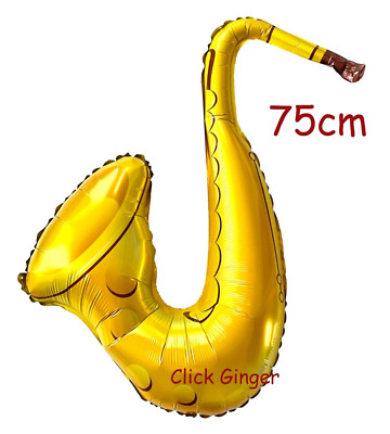 Saxaphone Foil Balloon Music Prop Decoration Jaz Rock Disco | eBay ...
