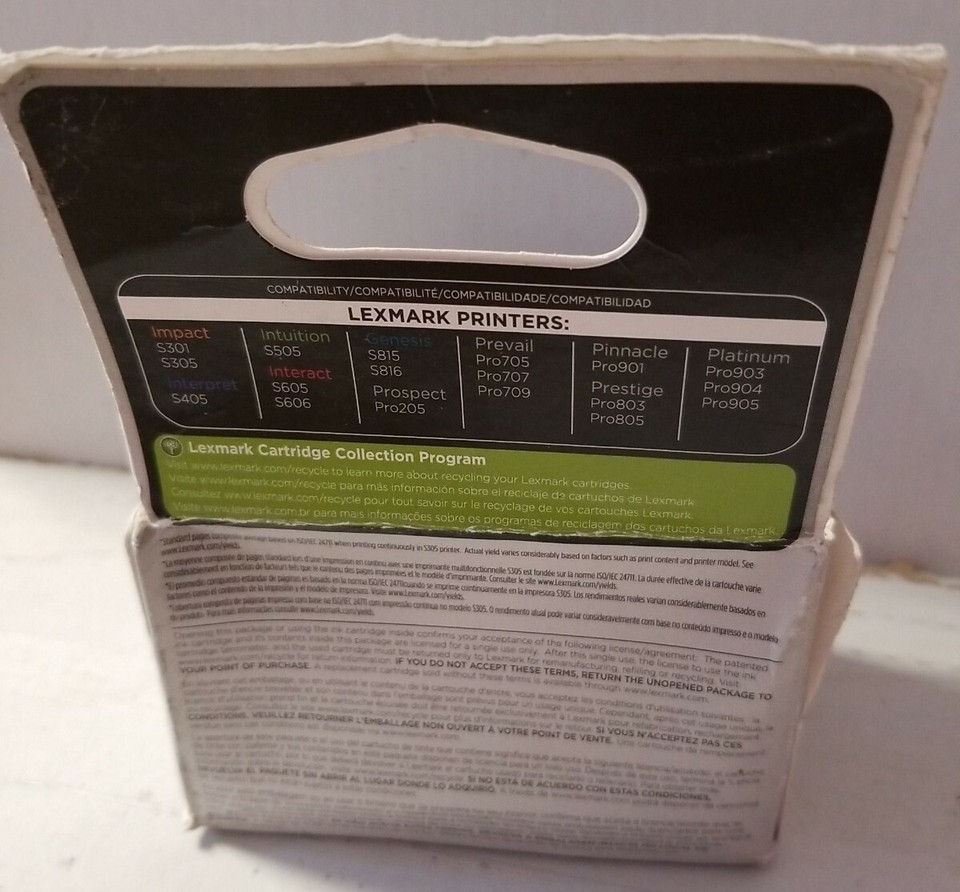 🌰 Lexmark 100 - 3 Color Printer Ink, Cyan Magenta Yellow distresssed ...