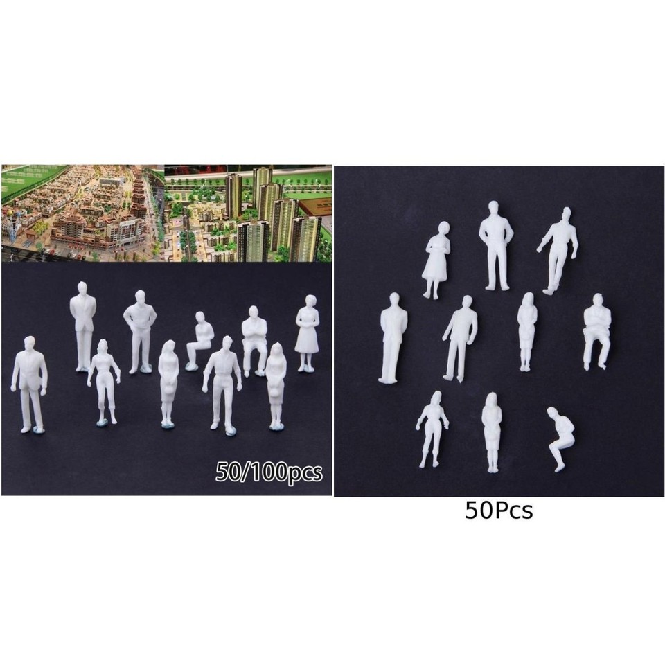 Figures Model Miniature Figures Miniature Model Railway Train 50/100Pcs ...