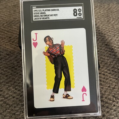 1991 Steve Urkel Playing Card SGC 8 | eBay