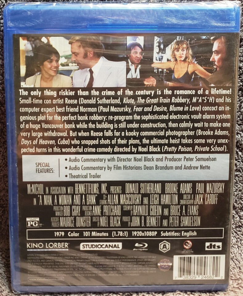 (GET4) +BLU-RAY A Man, A Woman and a Bank (1979) NEW Donald Sutherland ...