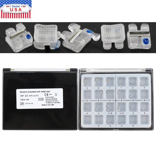 3M Clarity Style Dental Orthodontic Metal Slot Ceramic Bracket MBT 022 ...