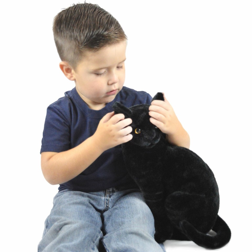 Boone The Black Cat | 13 Inch Stuffed Animal Plush | By TigerHart Toys ...