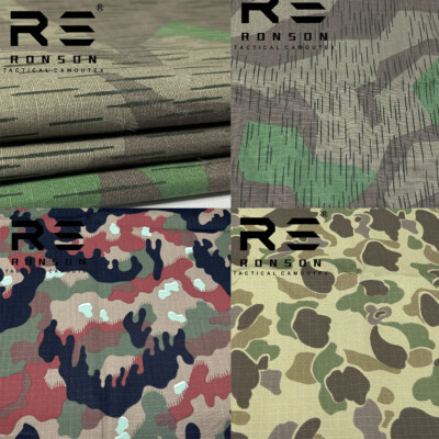 Split camouflage Waterproof Nylon Cotton Plaid Fabric Cloth DIY ...