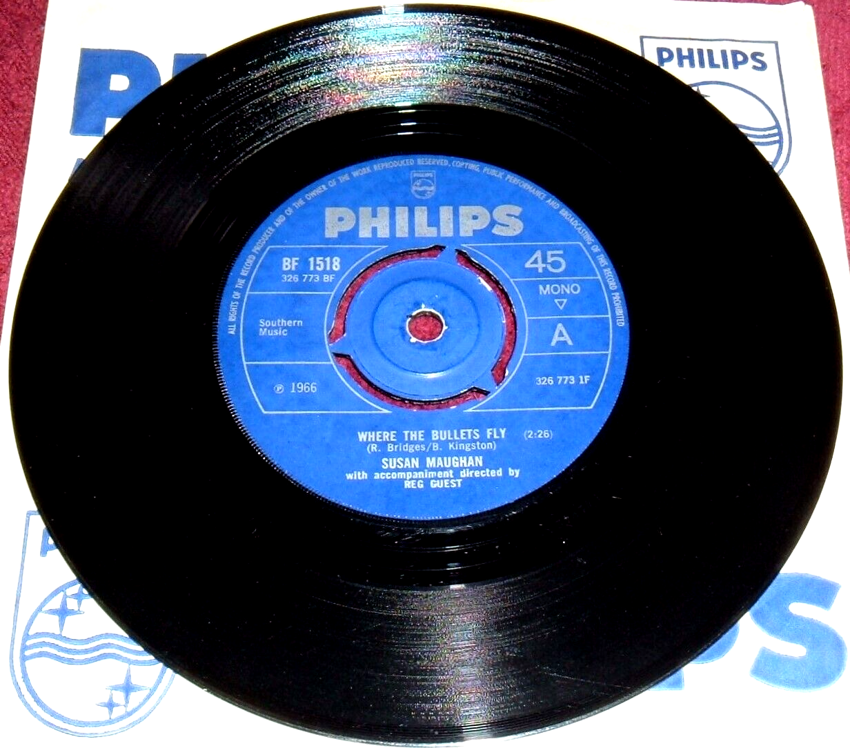 SUSAN MAUGHAN - WHERE THE BULLETS FLY 7" VINYL EX 1966 NORTHERN SOUL ...