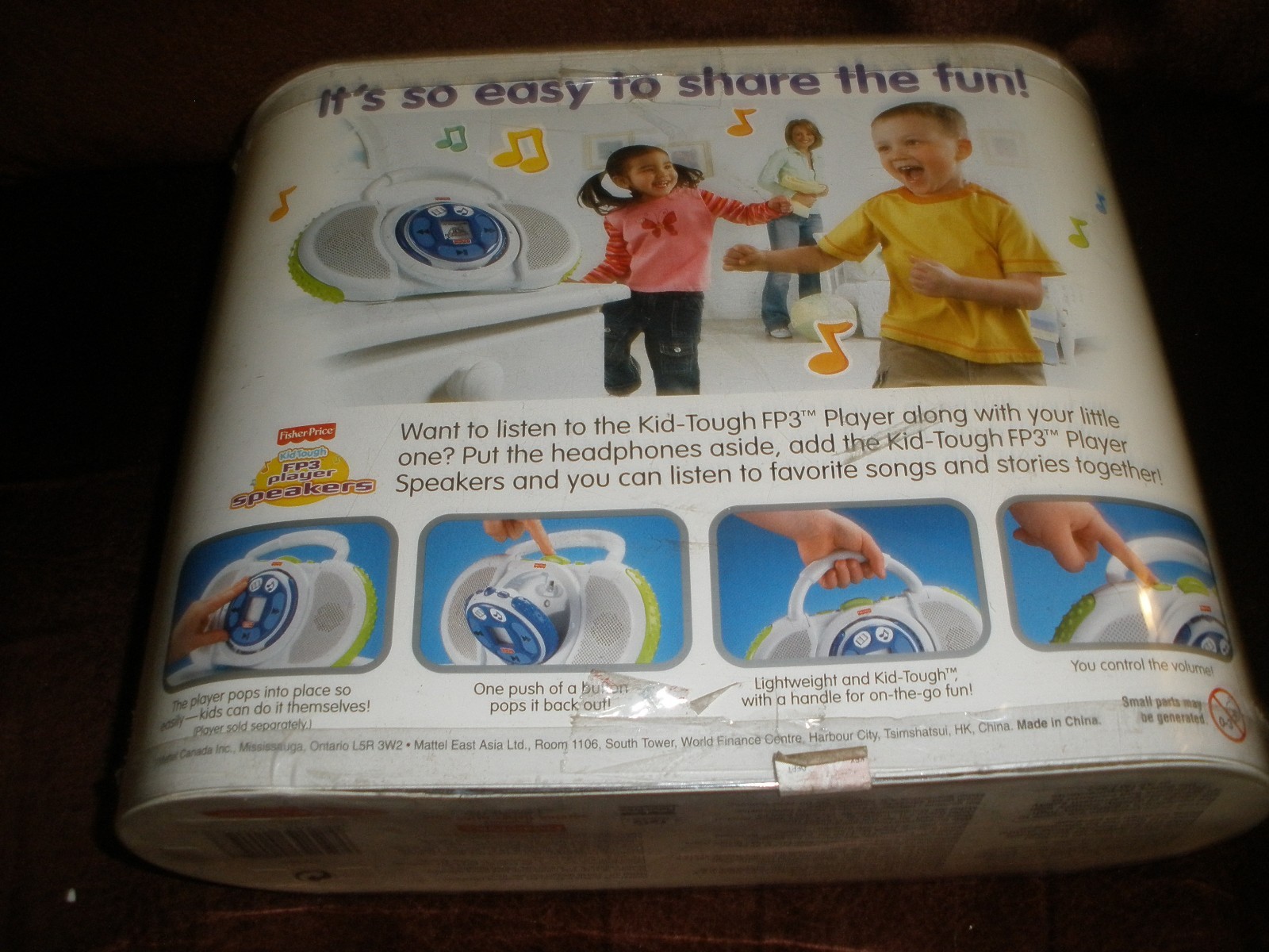 NEW FISHER PRICE KID TOUGH FP3 PLAYER SPEAKERS BOOMBOX 2006 | eBay