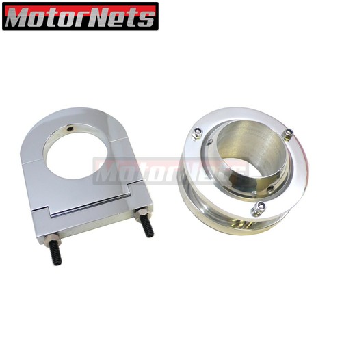 2" Swivel Floor Mount & 2-1/2" Chrome Steering Column Drop GM Chevy Hot ...