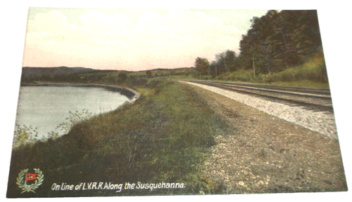 1907 LEHIGH VALLEY RAILROAD UNUSED COMPANY POST CARD SLATINGTON ...