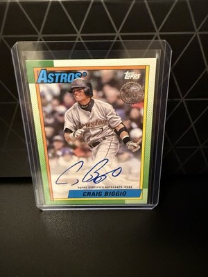 2025 Topps Series 1 Craig Biggio 1990 Autograph Houston Astros #90AU-CB ...