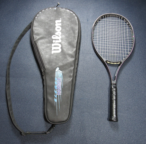 Vintage Slazenger Silhouette 105 Tennis Racquet w/ Wilson Sledge Hammer ...