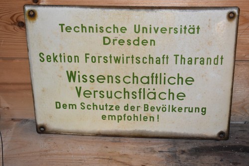 Altes Emailschild DDR,Technische Universität Dresden,Forstwirtschaft ...