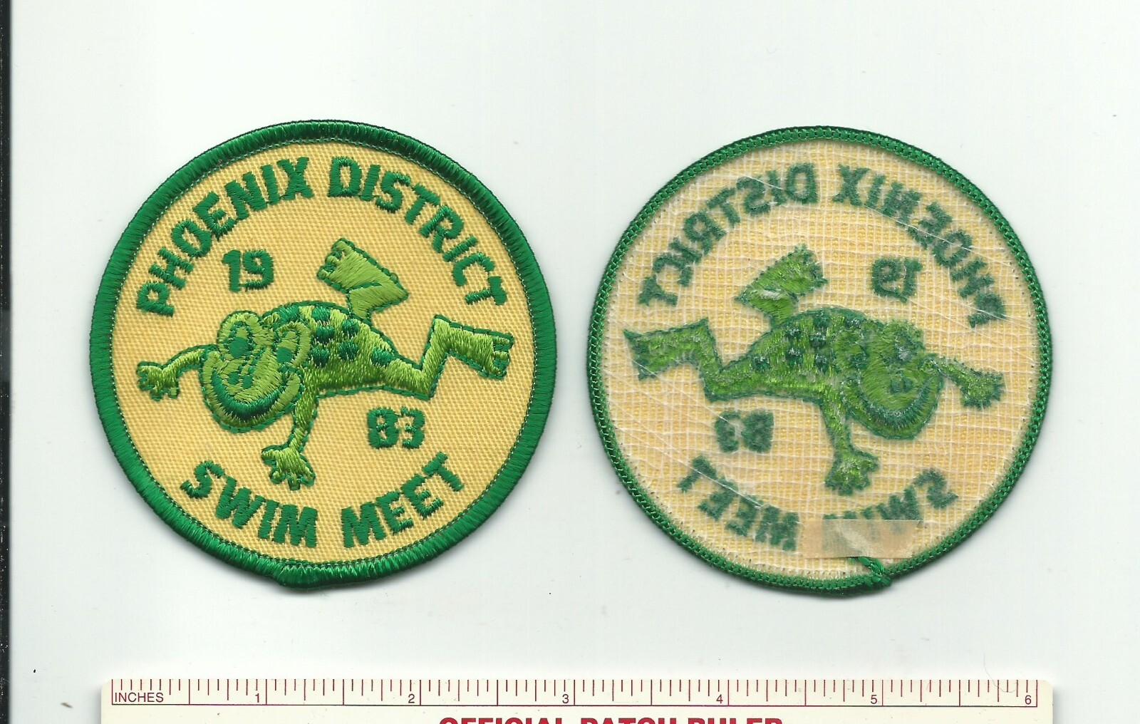 BU SCOUT BSA 1983 CHICAGO AREA COUNCIL PHOENIX DISTRICT SWIM MEET FROG ...