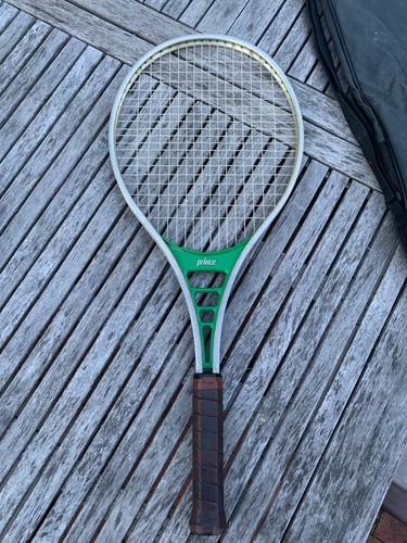Vintage Prince Tennis Racket Grip 4 3/8 Classic Aluminum Green Pam ...