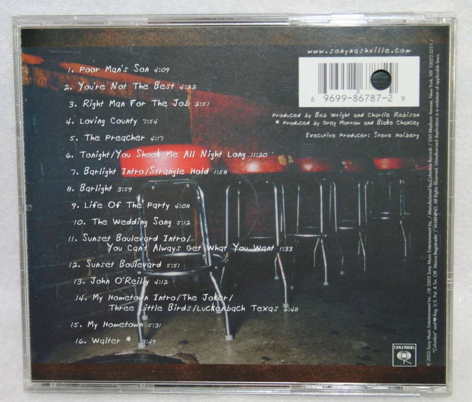 CHARLIE ROBISON Live CD 2003 Texas Country Music | eBay