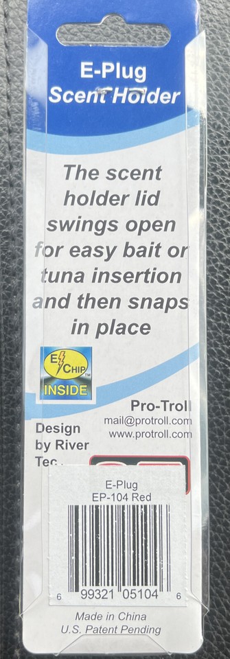 Pro Troll E-Plug Brads Cut Plug Salmon Scent Chamber Red | eBay